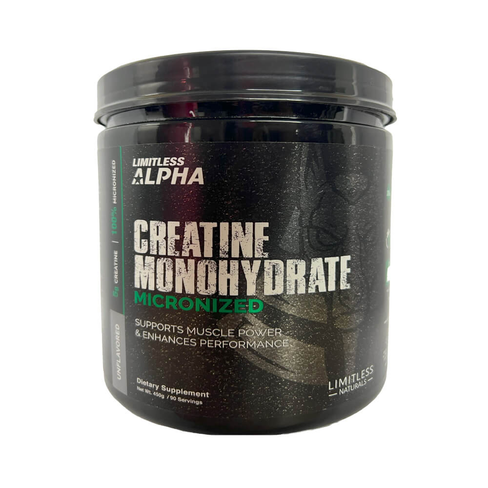Limitless Alpha Creatine Monohydrate Micronized-90Serv.-450G ...
